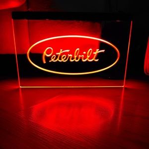 Other | Peterbilt Led Neon Red Light Sign 8x12 | Poshmark
